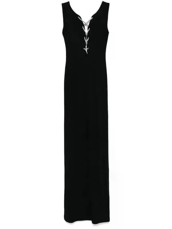 Givenchy Lace-up Embellished Gown