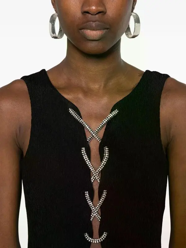 Givenchy Lace-up Embellished Gown