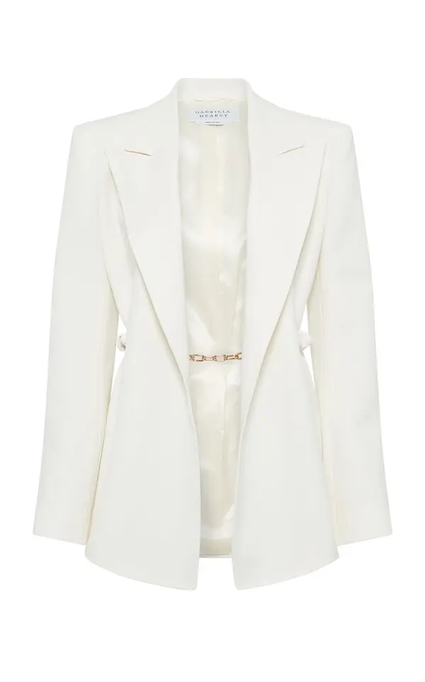 Gabriela Hearst Epona Chain Blazer In Recycled Virgin Wool