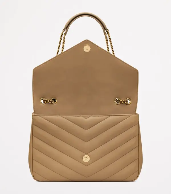 Saint Laurent Large Loulou Shoulder Bag - Brown