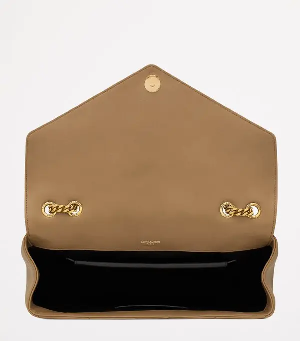 Saint Laurent Large Loulou Shoulder Bag - Brown