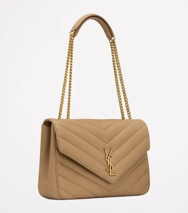 Saint Laurent Large Loulou Shoulder Bag - Brown