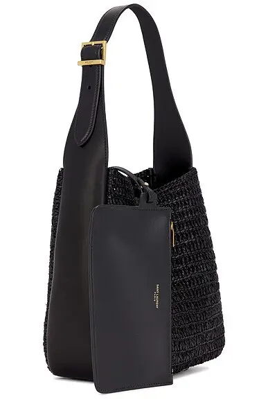 Saint Laurent Small Le 5 A 7 Hobo Bag - Nero