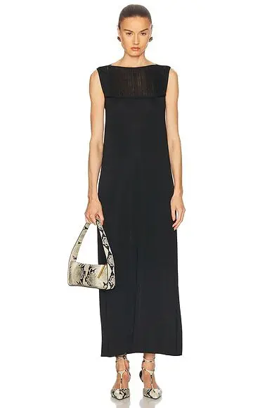 Khaite Ruslan Maxi Dress - Black