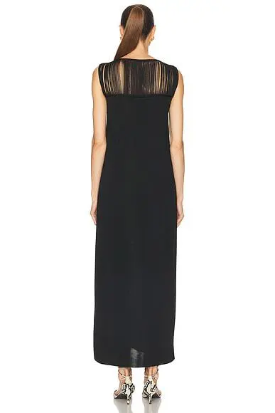 Khaite Ruslan Maxi Dress - Black