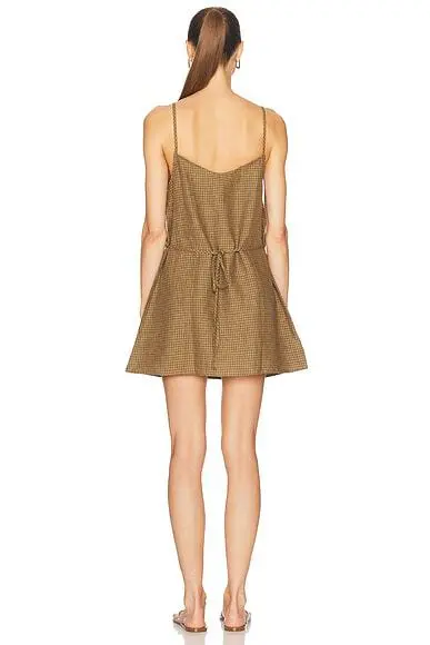 DEIJI STUDIOS Tie Front Linen Dress