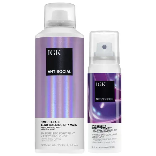 IGK Anti Social Dry Mask & Sponsored Scalp Spray Set - One-color