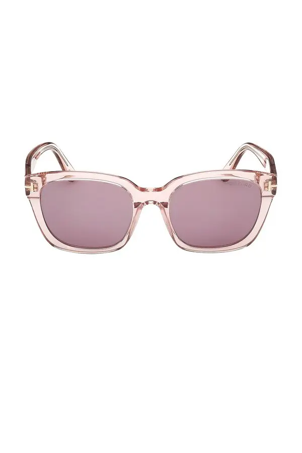 TOM FORD Haylay Sunglasses - Shiny Transparent Powder Rose & Antique