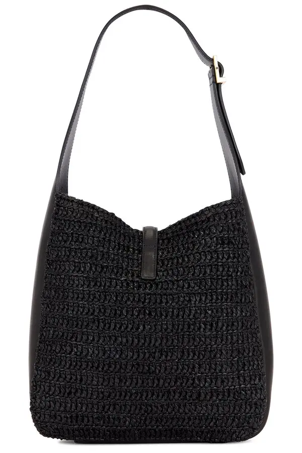 Saint Laurent Small Le 5 A 7 Hobo Bag - Nero