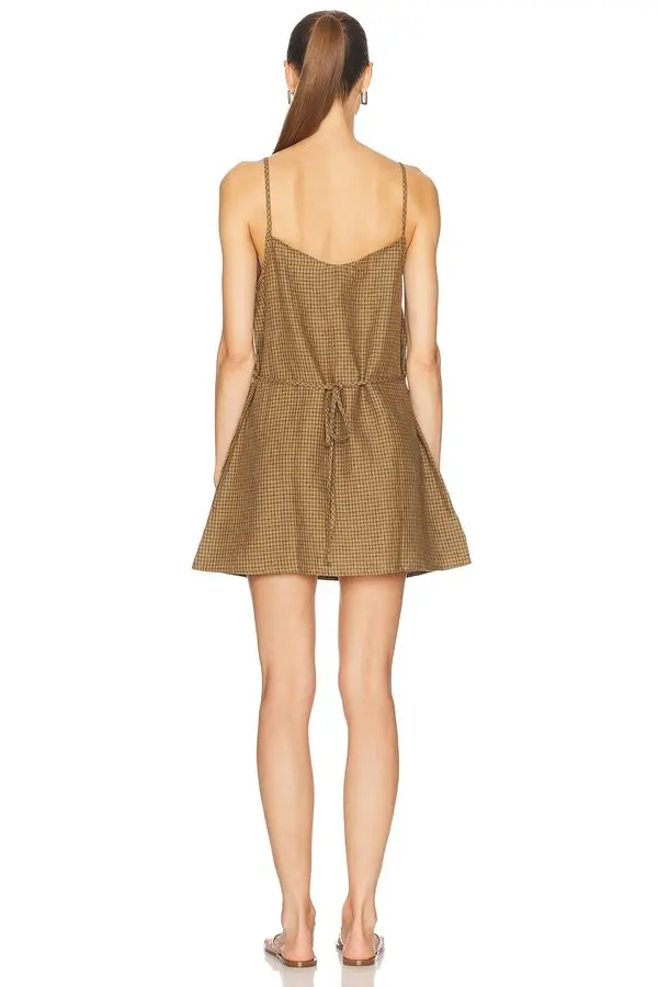 DEIJI STUDIOS Tie Front Mini Dress