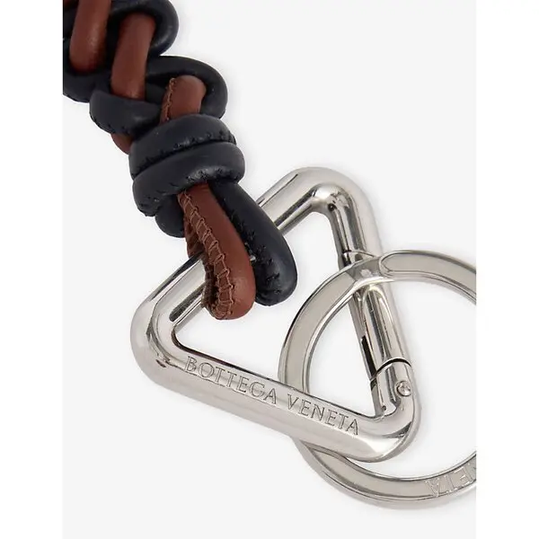 Bottega Veneta Scoubidou Braid Leather Keyring