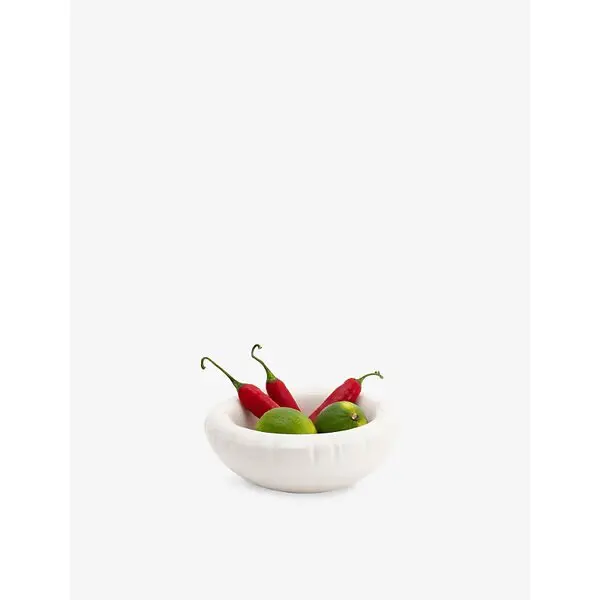 HOME STUDYO Lisa Ceramic Bowl 18cm - Bone White Gloss