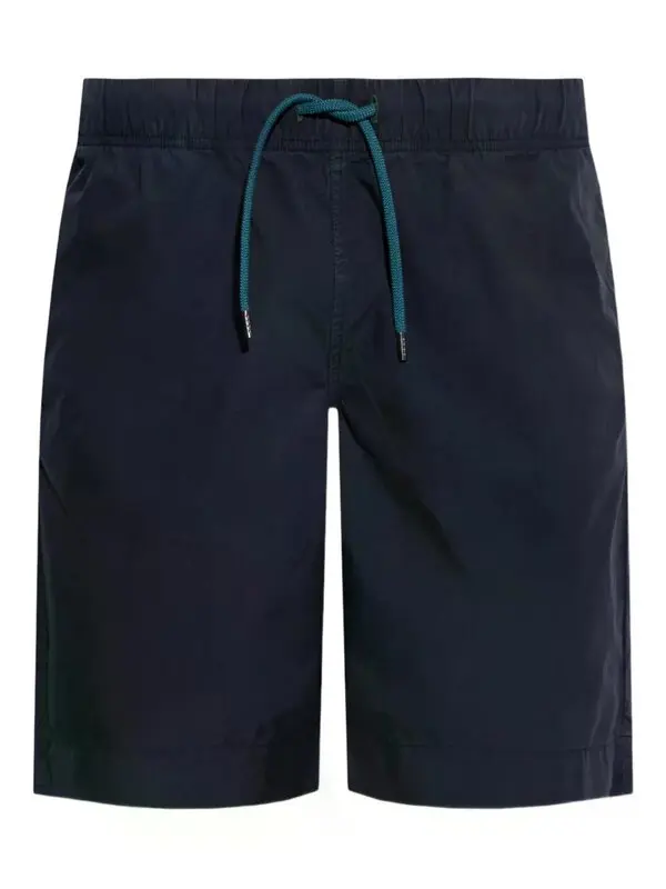 Paul Smith Logo-patch Shorts - Blue