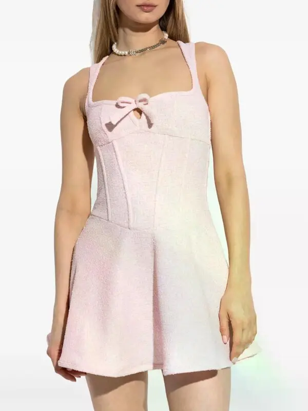 MISBHV Bow-embellishment Mini Dress