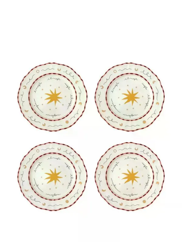 BITOSSI HOME Star Dinner Plates - White