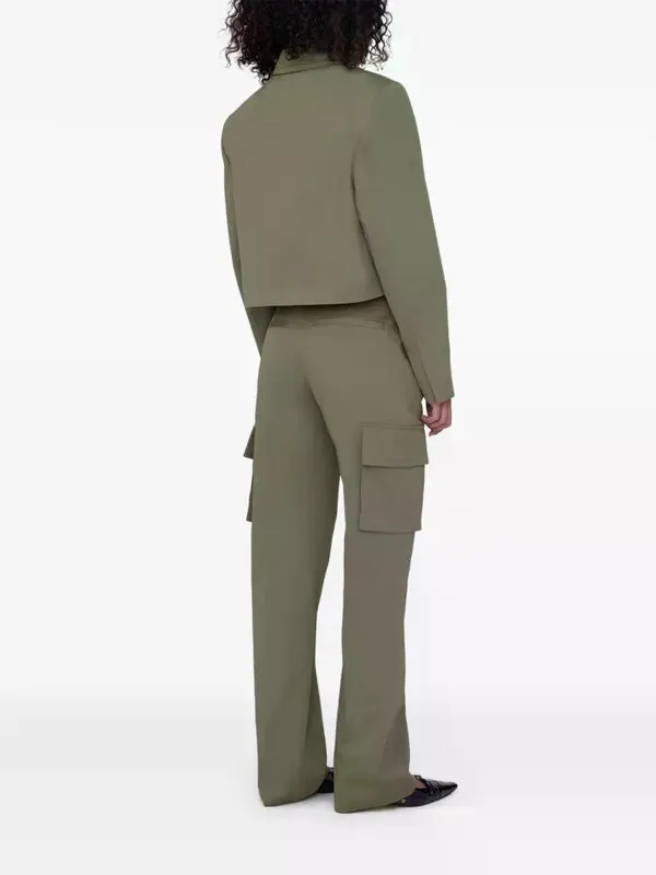 ANINE BING Dayton Cropped Jacket - Green