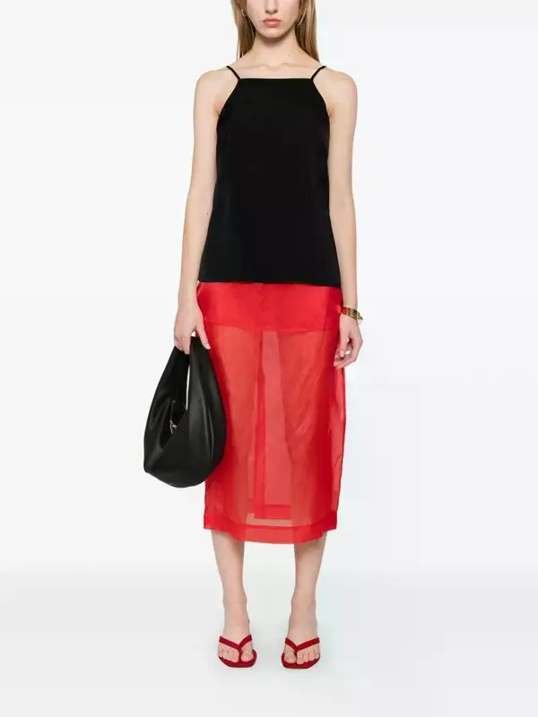 TWINSET Square-neck Tank Top - Black