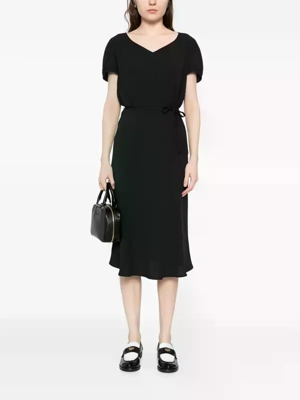AGNÈS B. Crepe Pommier Midi Dress