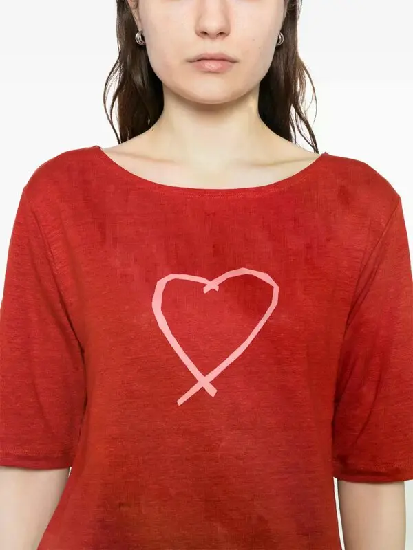 AGNES B. Sarajevo Heart Printed T-shirt