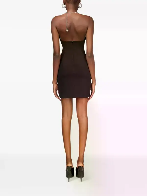 AREA Crystal-embellished Minidress