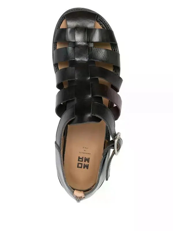 Moma Leather Sandals - Nero