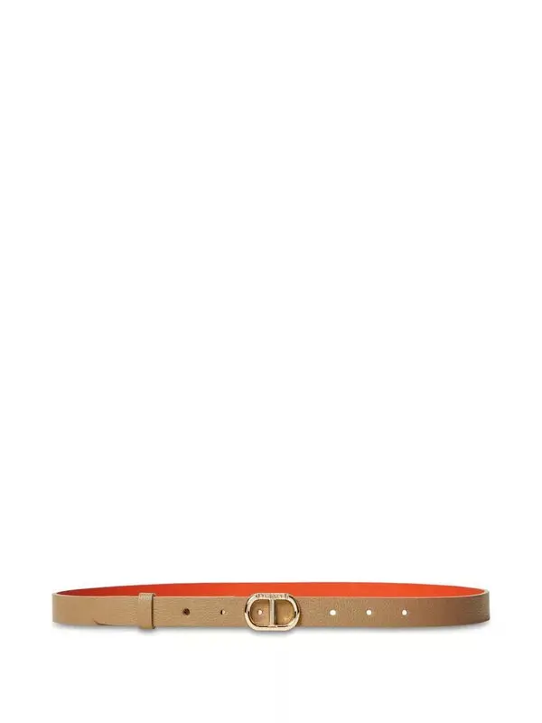 TWINSET Reversible Leather Belt - Neutrals