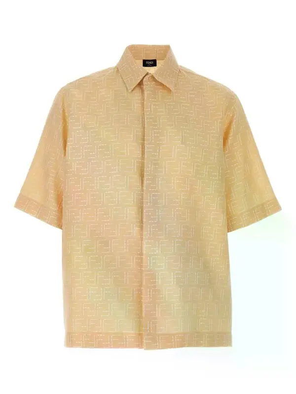 Fendi Ff-jacquard Shirt - Neutrals