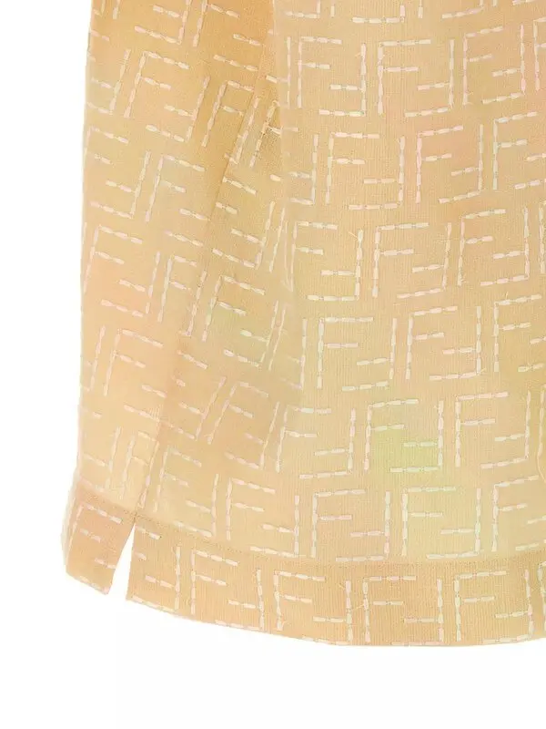 Fendi Ff-jacquard Shirt - Neutrals