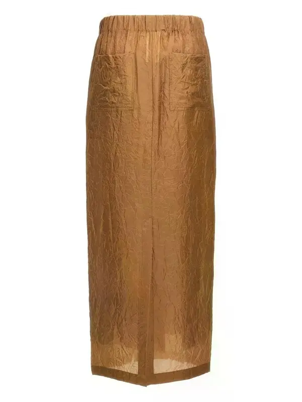 Max Mara Aeroso Midi Skirt - Brown