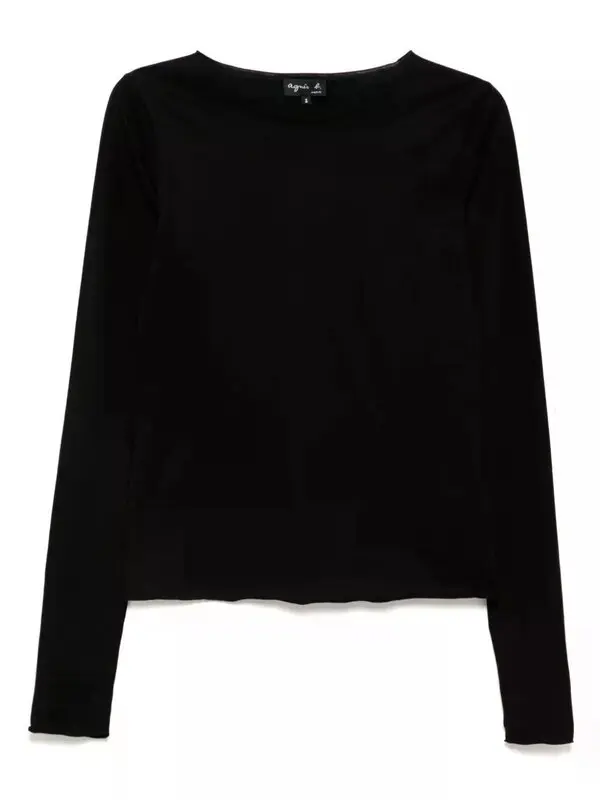 AGNES B. Long-sleeved T-shirt - Black