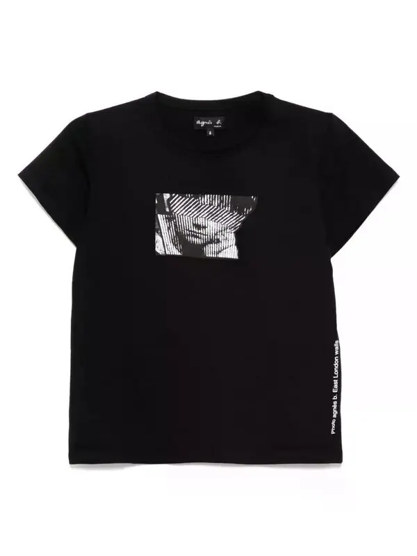 AGNES B. Brando Screen-printed T-shirt - Black