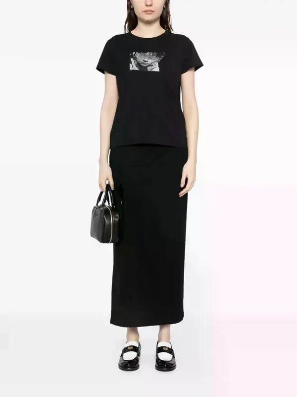 AGNES B. Brando Screen-printed T-shirt - Black
