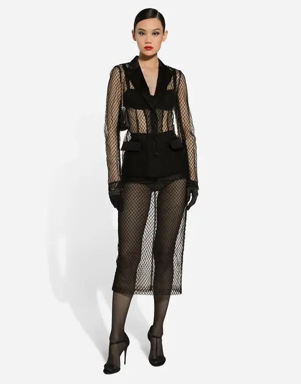 Dolce & Gabbana Mesh Tuxedo Jacket