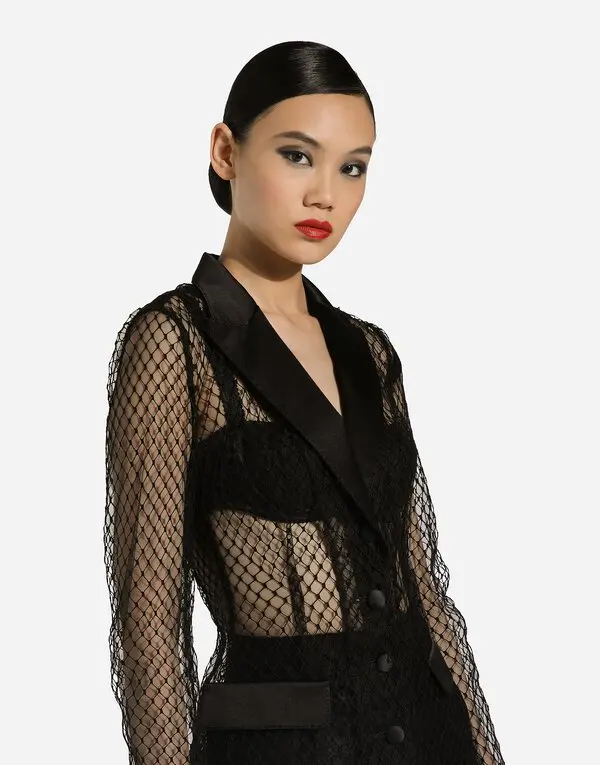 Dolce & Gabbana Mesh Tuxedo Jacket