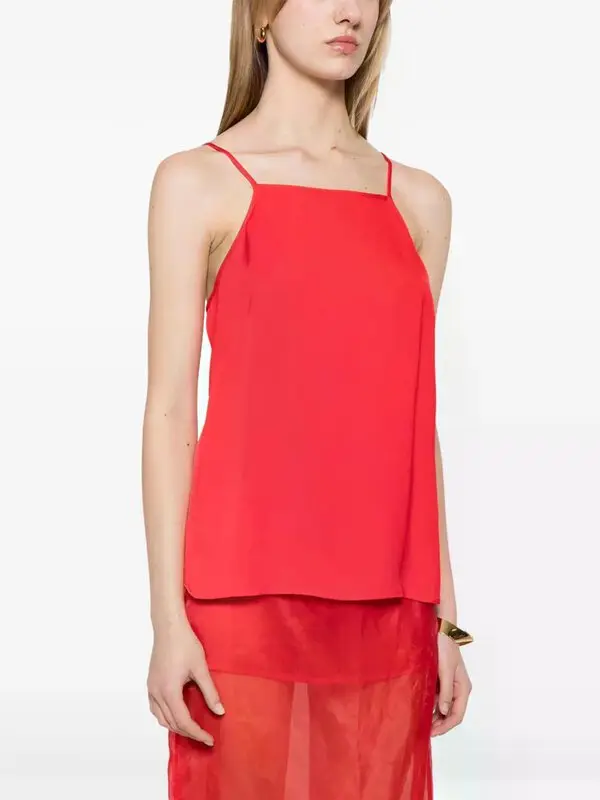 TWINSET Square-neck Tank Top - Red