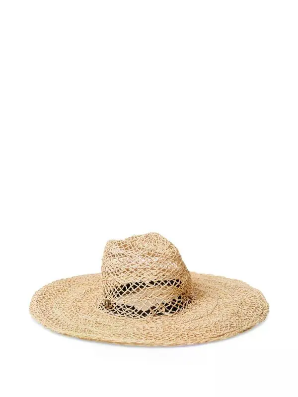 TWINSET Wide-brimmed Straw Hat - Neutrals