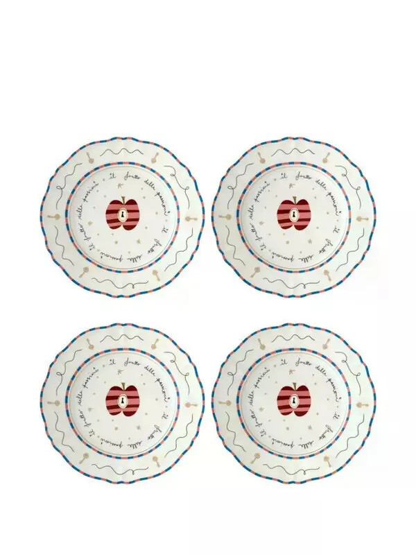 BITOSSI HOME Apple Dinner Plates - White