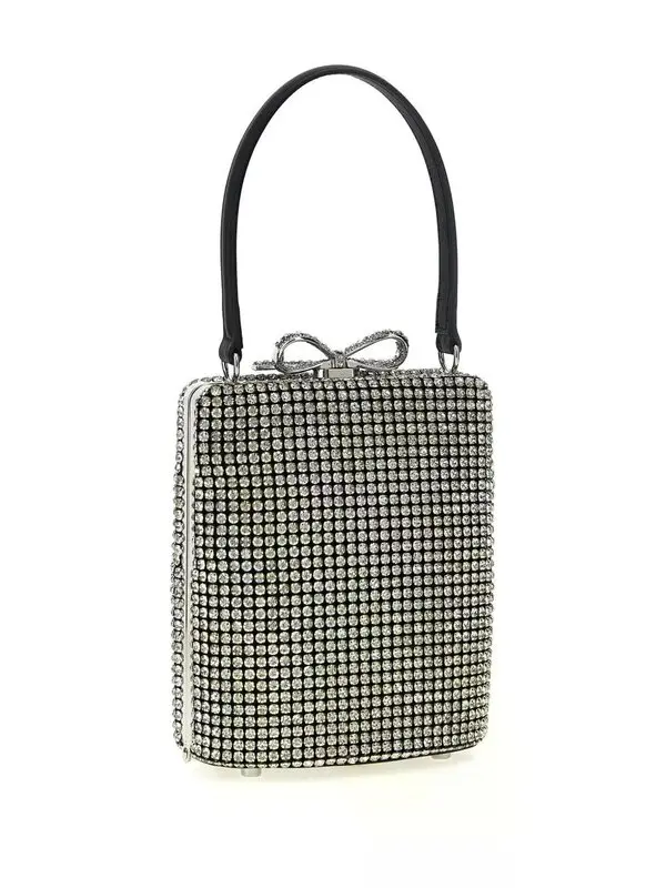 SELF-PORTRAIT Crystal Embellished Tote - Grey