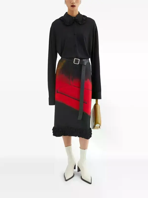 JIL SANDER Ruffle-collar Shirt