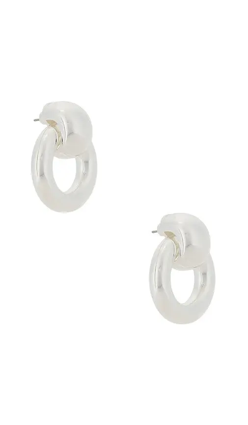 Jenny Bird Mega Faye Knockers Drop Earrings - Silver