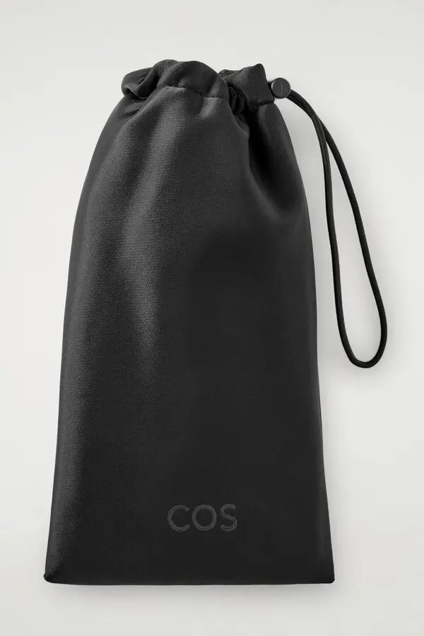 Cos Oversized Square-frame Aviator Sunglasses - Black