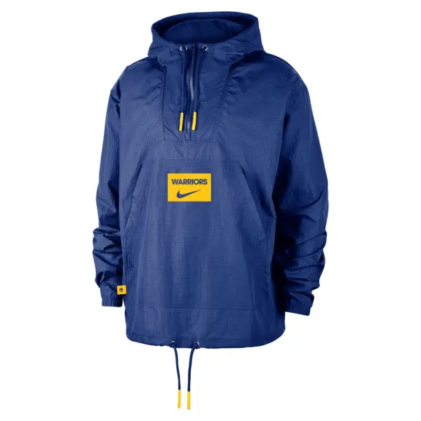 Nike Golden State Warriors Club Courtside Nba Anorak - Blue