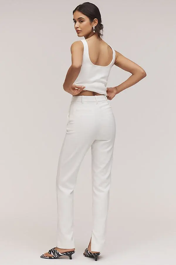 Acler High-rise Split-hem Pants