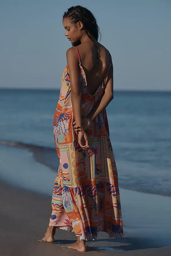 Celandine The Malika Gauze Maxi Dress In Multicolor - 39% Off | Editorialist