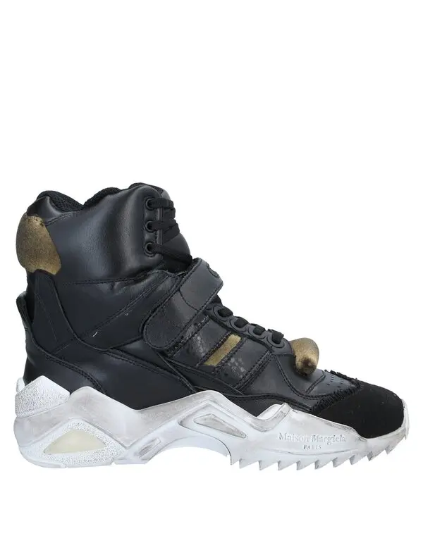 MAISON MARGIELA High-top Leather Sneakers - Black