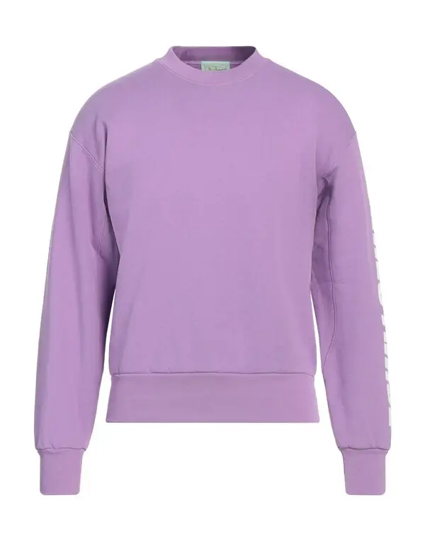 Aries Crewneck Sweatshirt With Logo Print - Lilac