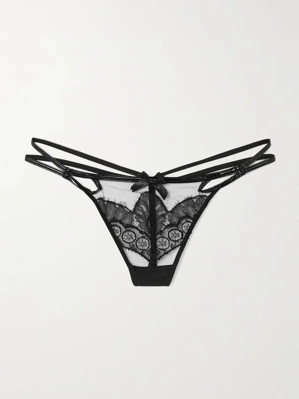 Agent Provocateur Ariella Lace Thong - Black
