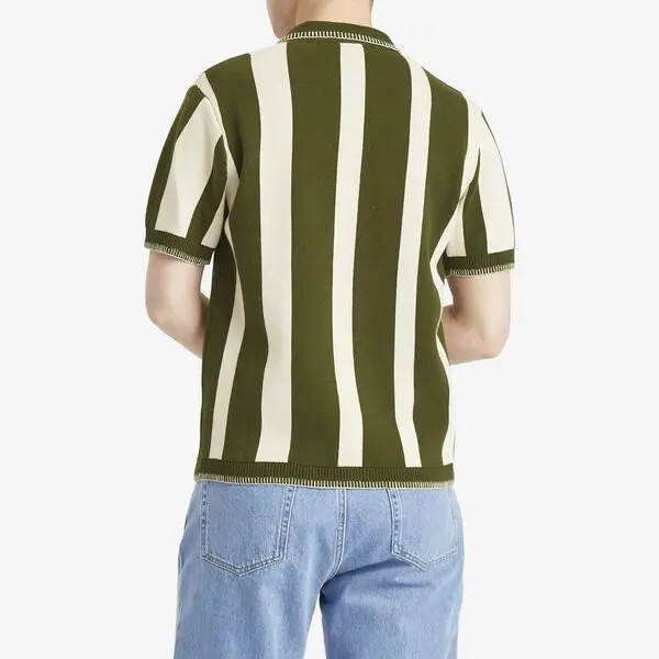 PERCIVAL Knitted Stripe Cuban Shirt