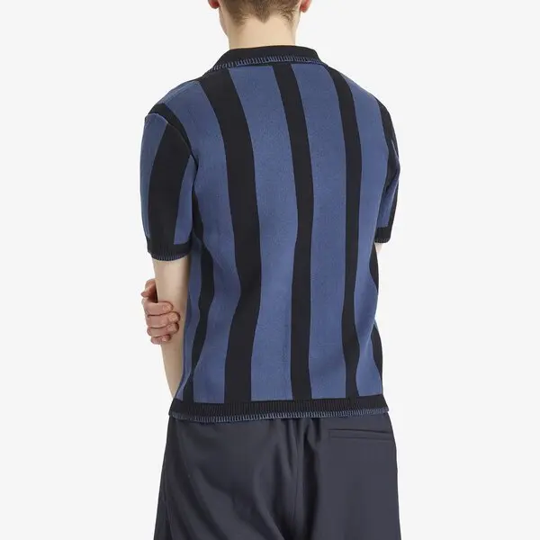 PERCIVAL Knitted Stripe Cuban Shirt