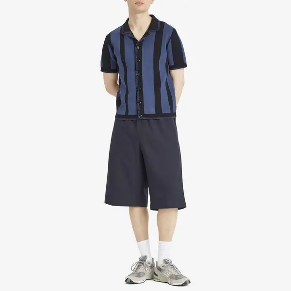 PERCIVAL Knitted Stripe Cuban Shirt